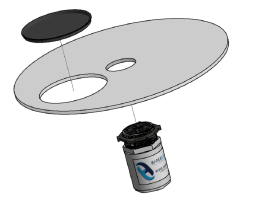 20" Clear Sump Cover with Drain - Radon Fans, Mitigation System, Radon ...